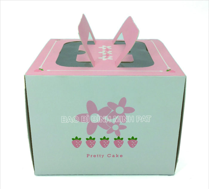 Custom Luxury Fashion Foldable Large Paper Square Birthday Cake Box ...
